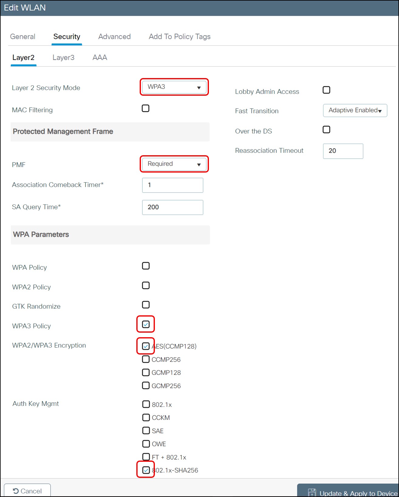 WPA3ブログ 第五回～設定やクライアント接続結果の紹介 Cisco編～｜技術ブログ｜C&S ENGINEER VOICE